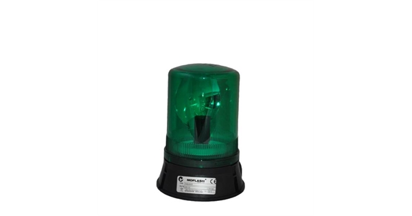 Rotating Beacon R400 115vAC 4:GREEN IP65 60w E14 - Marin Supply