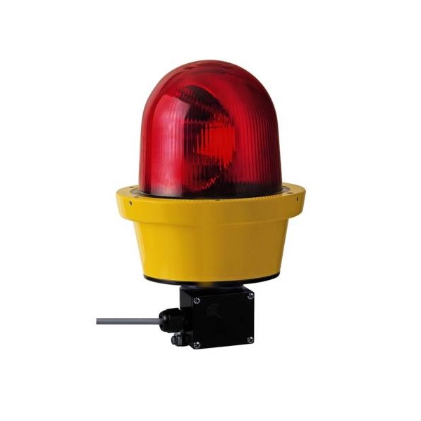 Ex Rotating Beacon 230vAC 1:RED 35W 180rpm IP66 EExde IIC T3 - Marin Supply