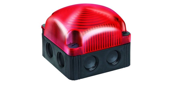 LED Beacon 853 230vAC 1:RED Double Flash IP66/67 Base Mount - Marin Supply